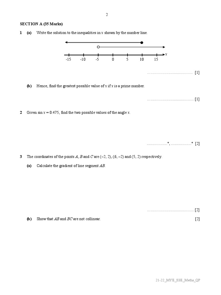 Emath Past Paper QP1 | PDF | Equations | Quadratic Equation