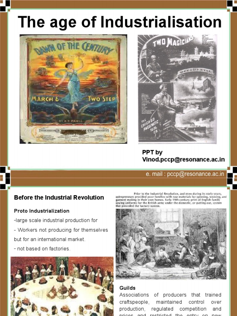 PDF PPT On The Age of Industrilazation | PDF | Weaving | Textiles