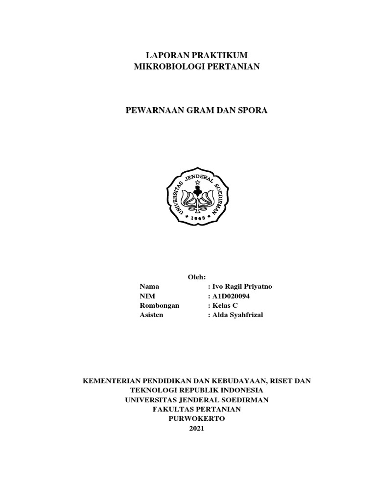 PEWARNAAN GRAM DAN SPORA BAKTERI: IDENTIFIKASI BAKTERI BERDASARKAN ...