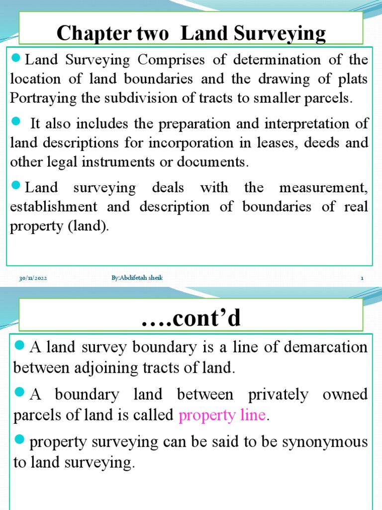 Cadastral PPT (Unit 2) | PDF | Surveying | Land Lot