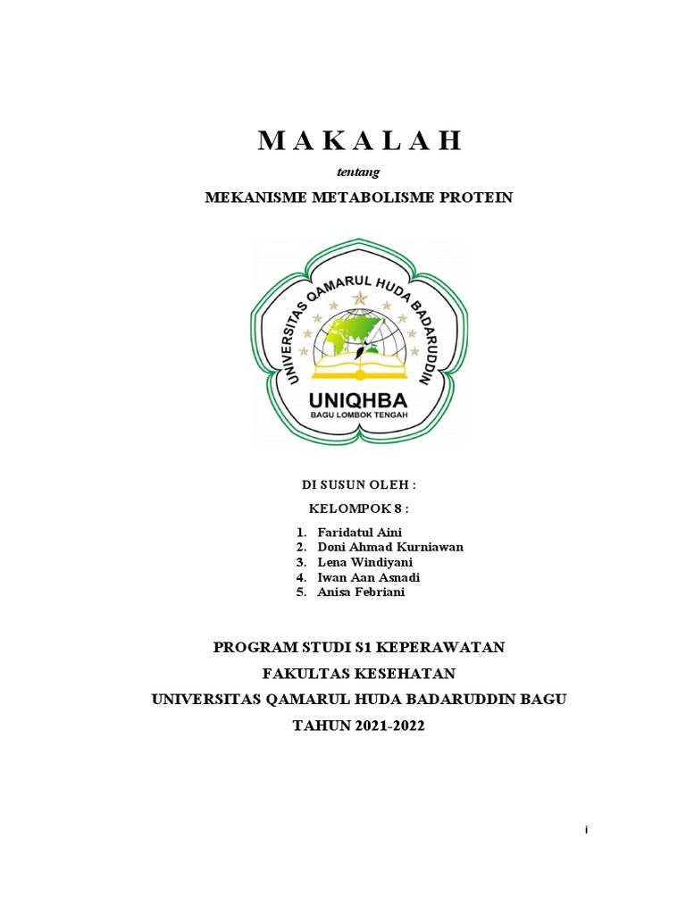 Makalah Mekanisme Metabolisme Protein | PDF