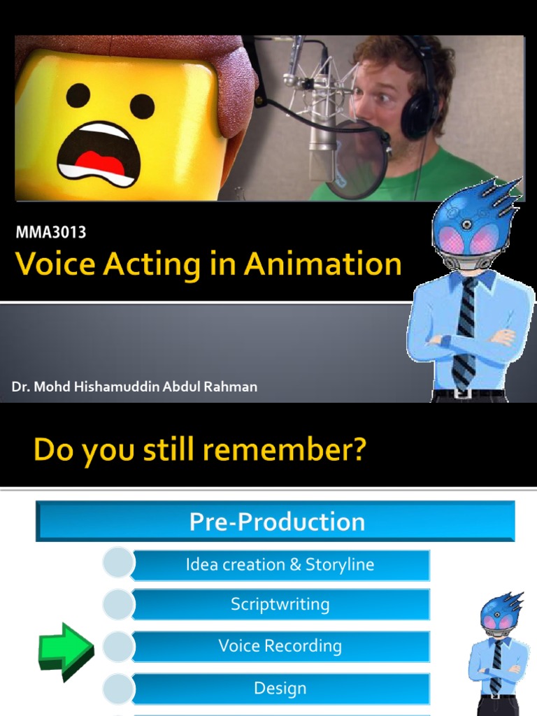 Voice Acting For Animation | PDF