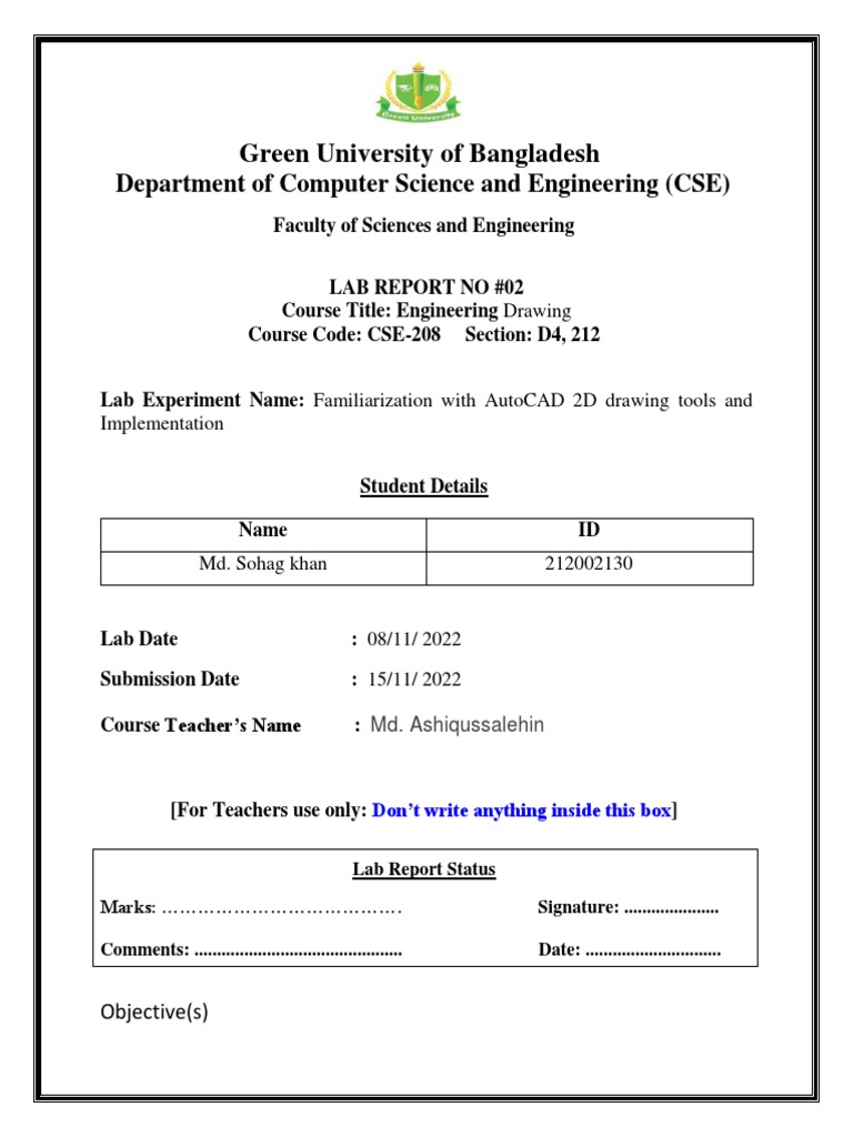 Md. Sohag Khan Lab 2 | PDF | Angle | Computing