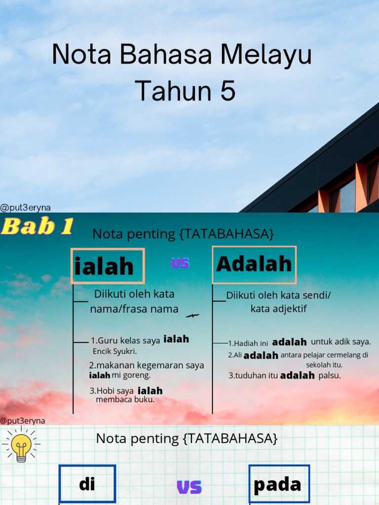 Nota Bahasa Melayu | PDF