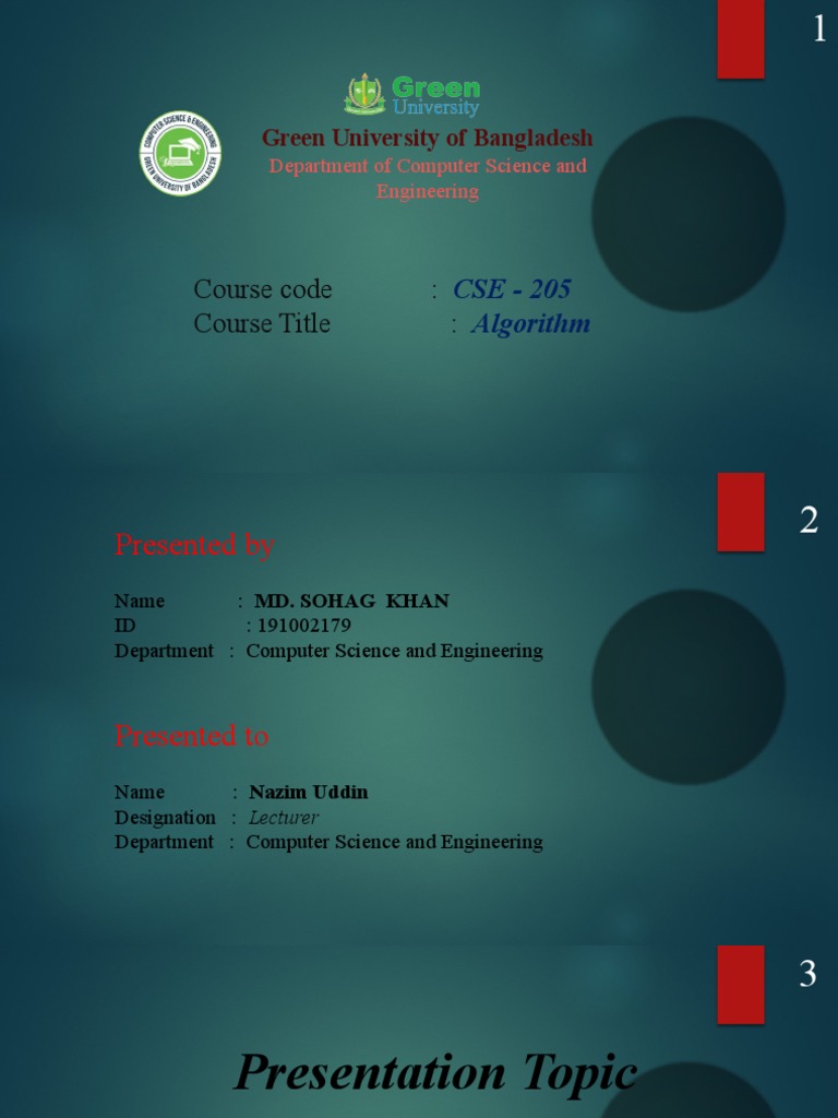 Md. Sohag Khan | PDF | Algorithms And Data Structures | Algorithms