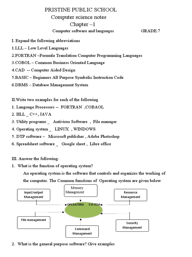Grade 7 Computer Notes | PDF | Computer Program | Programming Grade 7 Computer Notes | PDF | Computer Program | Programming
