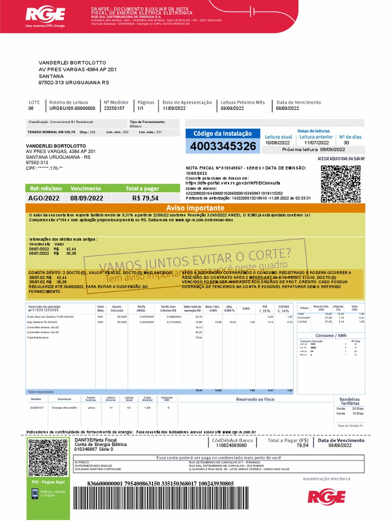 Conta Completa | PDF
