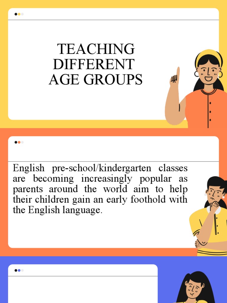 TEACHING DIFFERENT AGE GROUPS (копия) | PDF