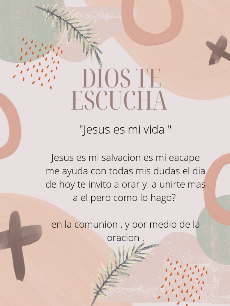 Dios Te Escucha | PDF | Relaciones personales, crianza y desarrollo ...