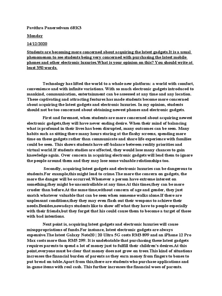 Essay On Latest Gadgets Pdf Communication