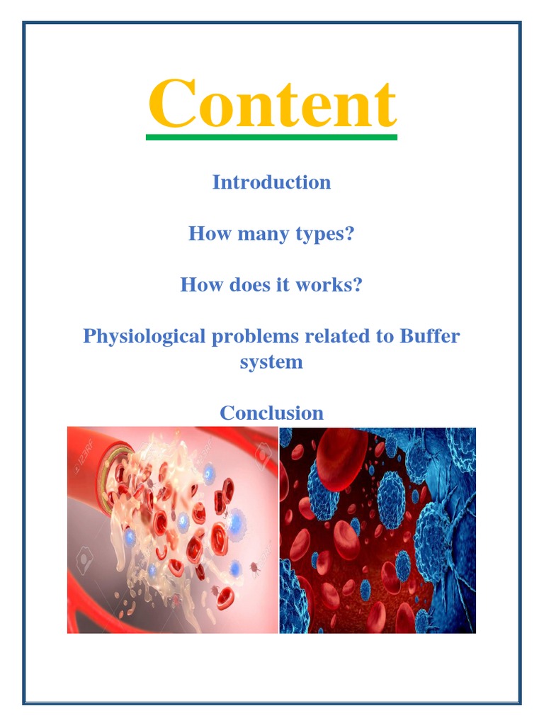 Blood Buffer System | Download Free PDF | Buffer Solution | Red Blood Cell