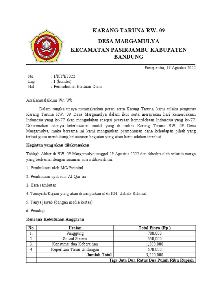 Proposal KT Tanpa Nama | PDF