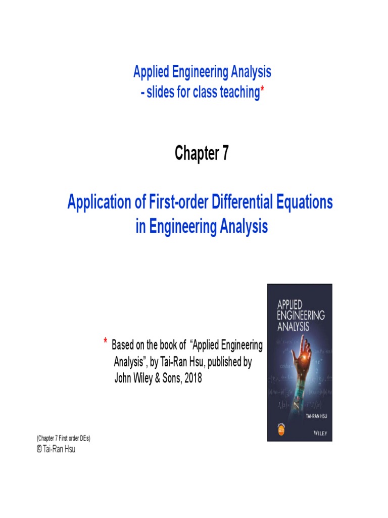 Hsu-Chapter 7 First-Order Differential Equations - 04-25-19 | PDF | Teaching Methods & Materials ...