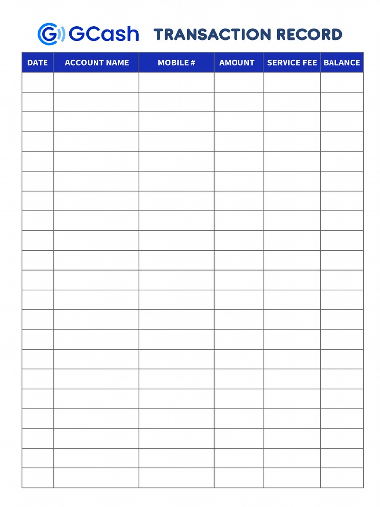 Gcash Record Book | PDF
