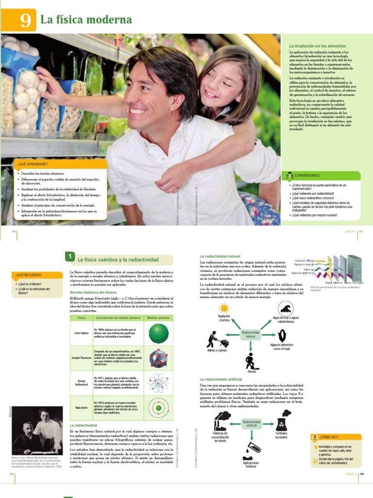 9NA UNIDAD La Fisica Moderna | PDF | Desintegración radioactiva | Importar 9NA UNIDAD La Fisica Moderna | PDF | Desintegración radioactiva | Importar