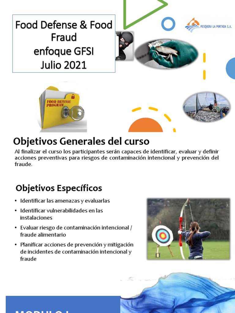 Food Defense y Fraude Alimentario: Curso GFSI | PDF | Riesgo | Alimentos