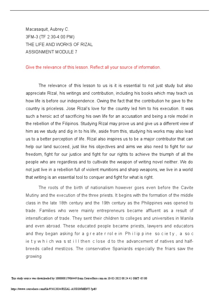 The Life and Impact of Jose Rizal: An Analysis of His Writings and ... The Life and Impact of Jose Rizal: An Analysis of His Writings and ...