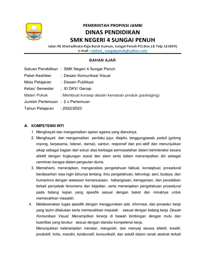 Desain Kemasan Produk untuk DKV XI | PDF
