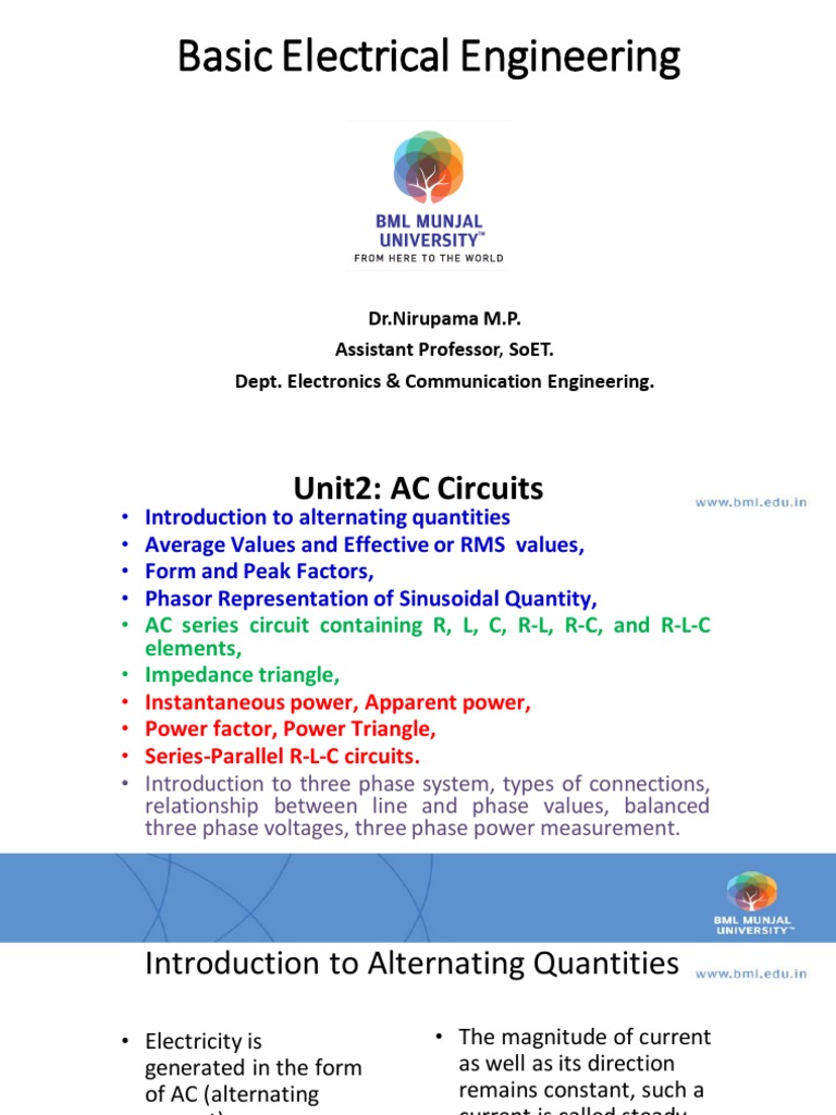 AC Circuits Singlephase 21 | PDF | Root Mean Square | Alternating Current