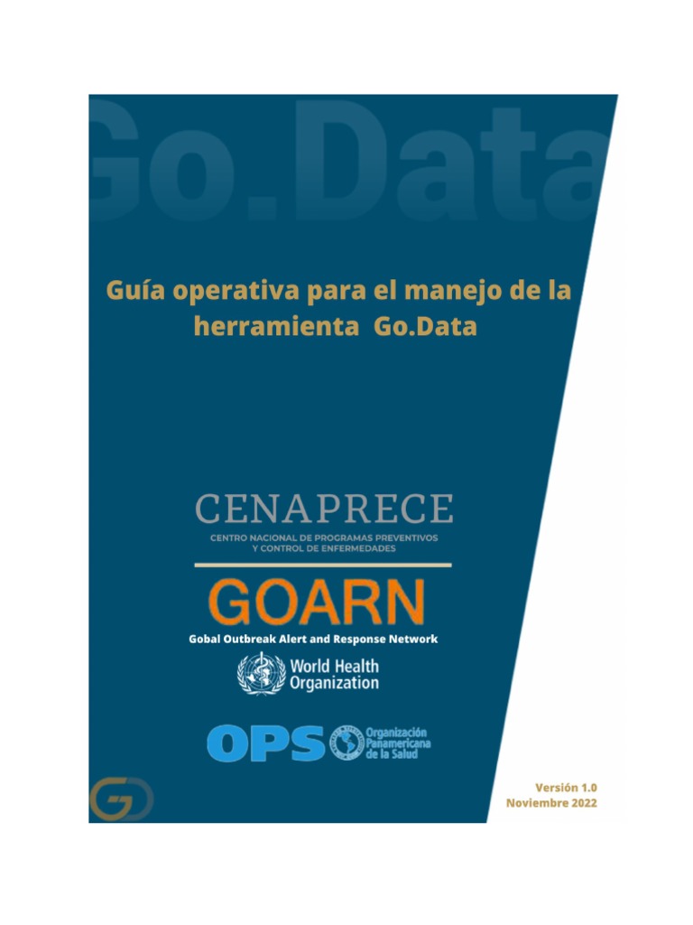 Guia Operativa Go - Data Version 1.0 | PDF | Organización Mundial de la Salud | Organización ...