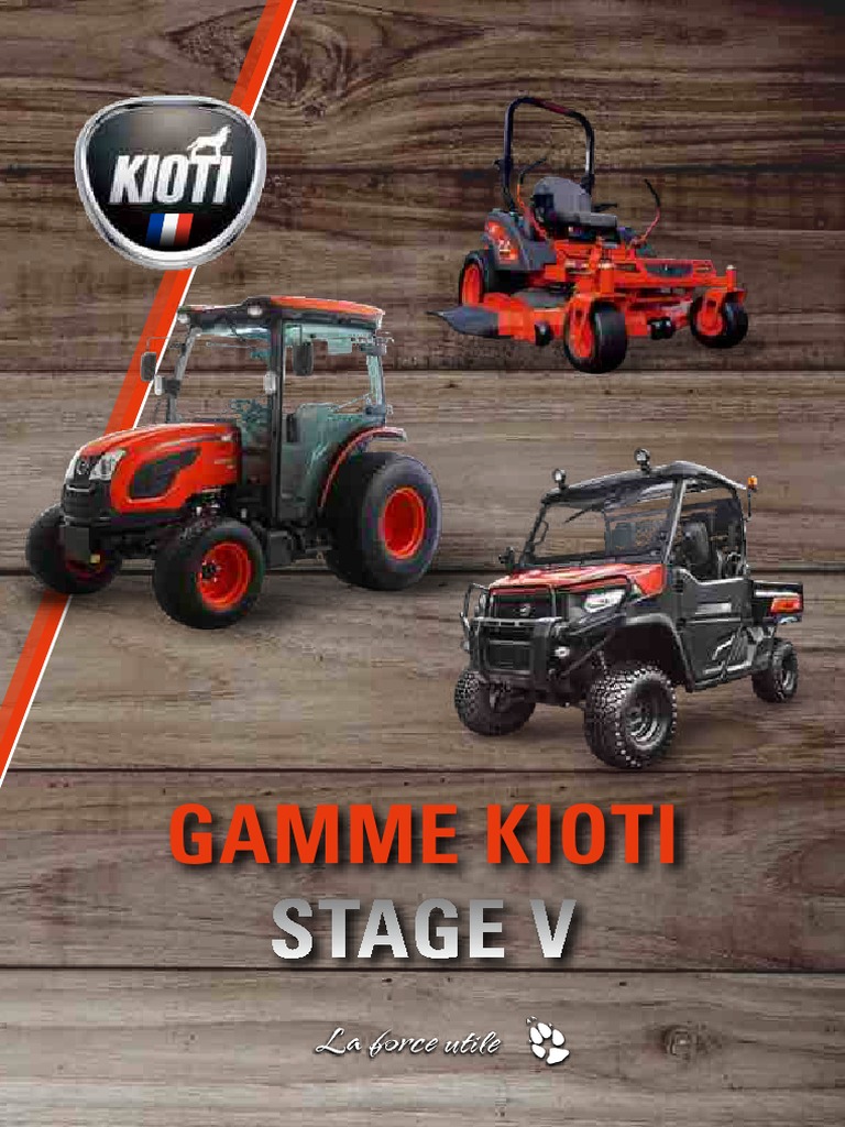 Gamme de Tracteurs KIOTI et Services | PDF | Embrayage | Cheval-vapeur