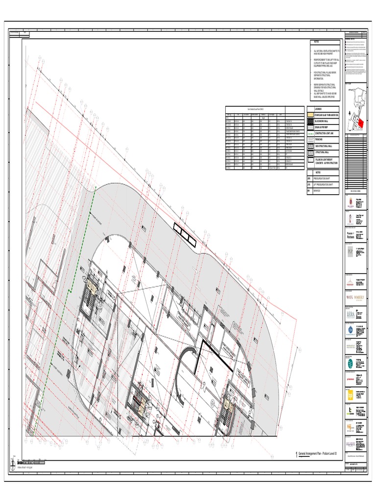 General Arrangement Plan - Podium Level 00: Notes | PDF | Economic ...