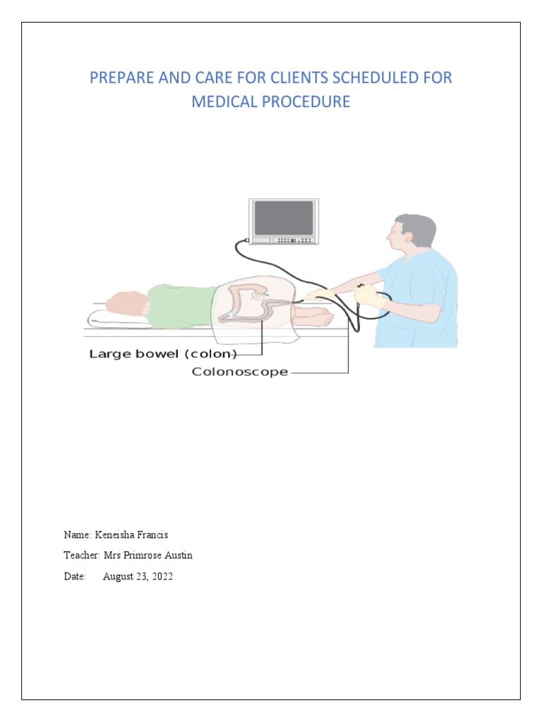 Prepare and Care For Clients Scheduled For Medical Procedure | PDF ...
