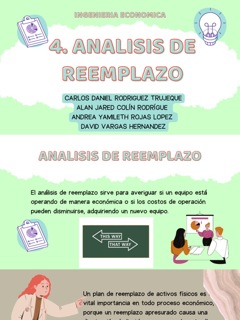U4-Analisis de Reemplazo | PDF | Planificación | Mercado (economía)