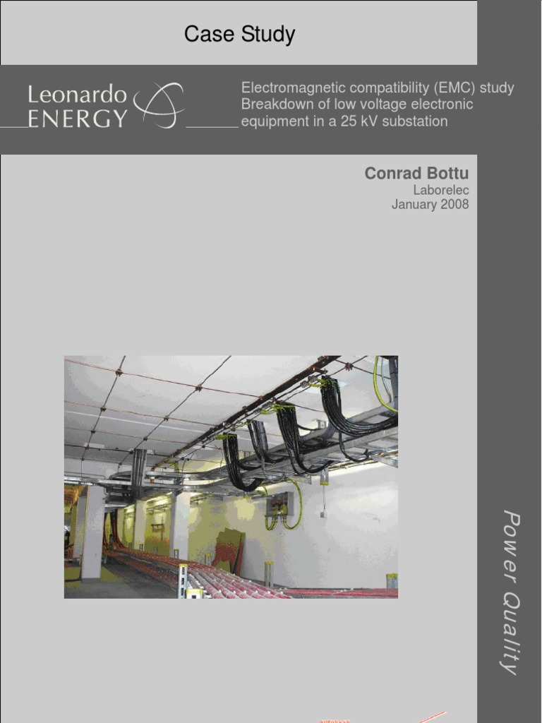 3.3 EMC Solutions in Substation | PDF | Cable | Electrical Substation