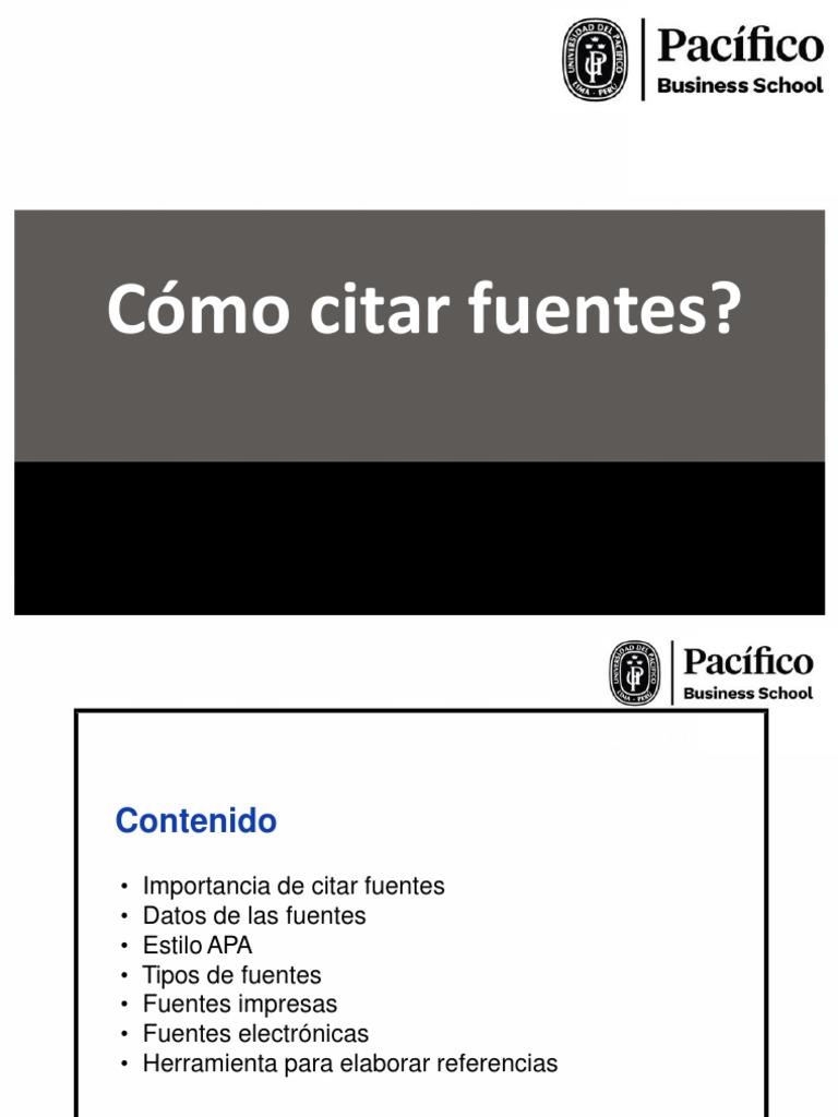 Cómo Citar Fuentes | PDF | Bibliografía | Informática
