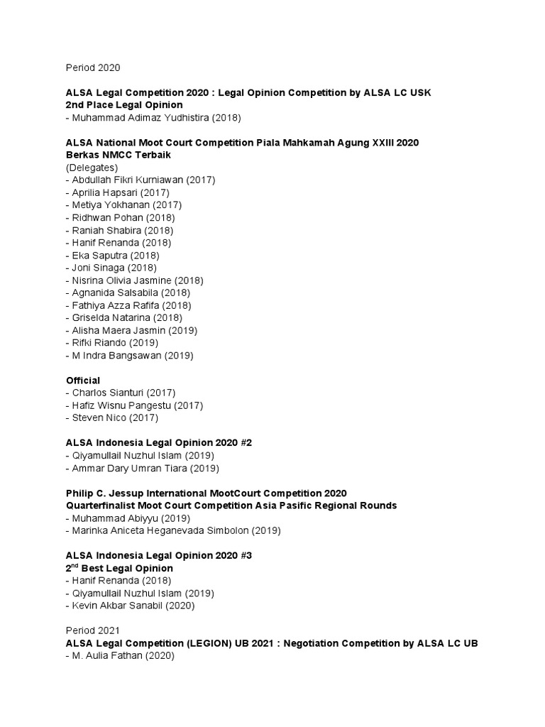 Data ALSA Podium 2022 | PDF | Justice | Crime & Violence
