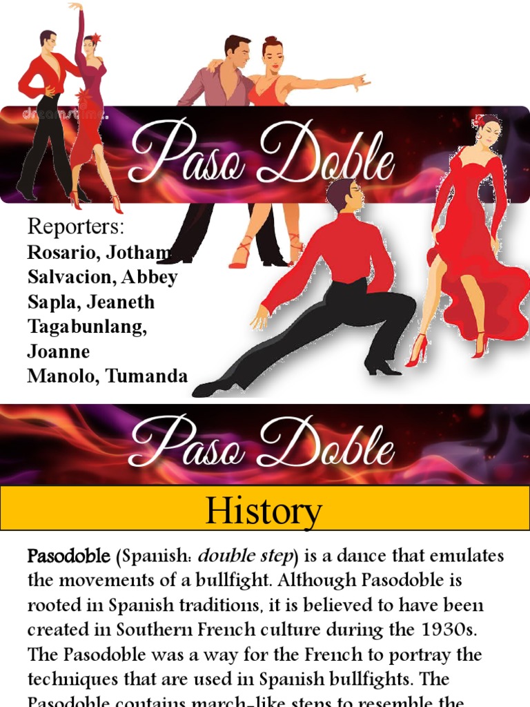 Paso Doble | PDF | Performing Arts | Dances