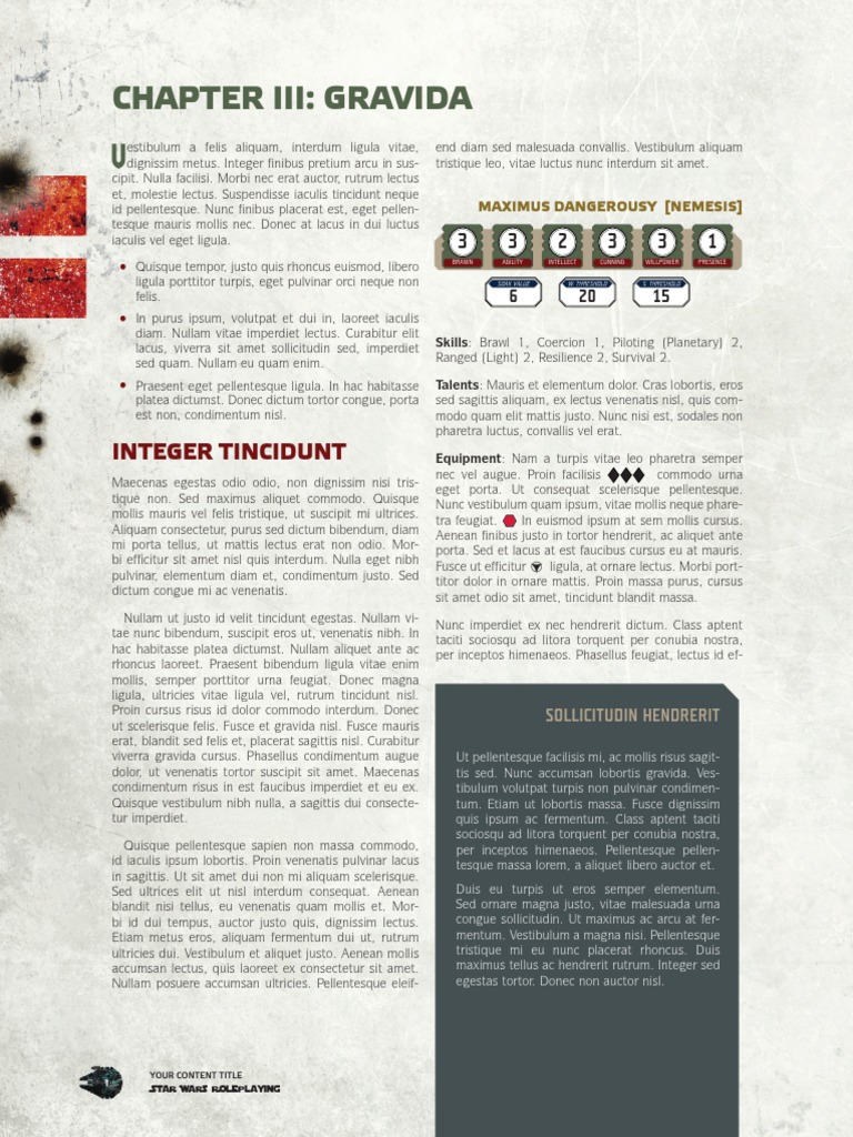 Star Wars FFG Templates - v6 | PDF