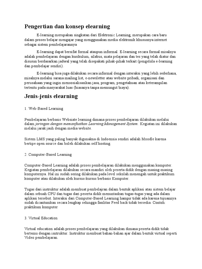 Materi E-Learning | PDF