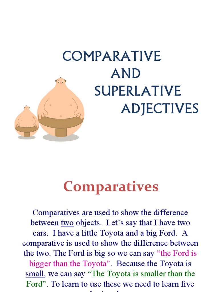 Comparative and Superlative Adjectives Presentation | PDF | Adjective ...
