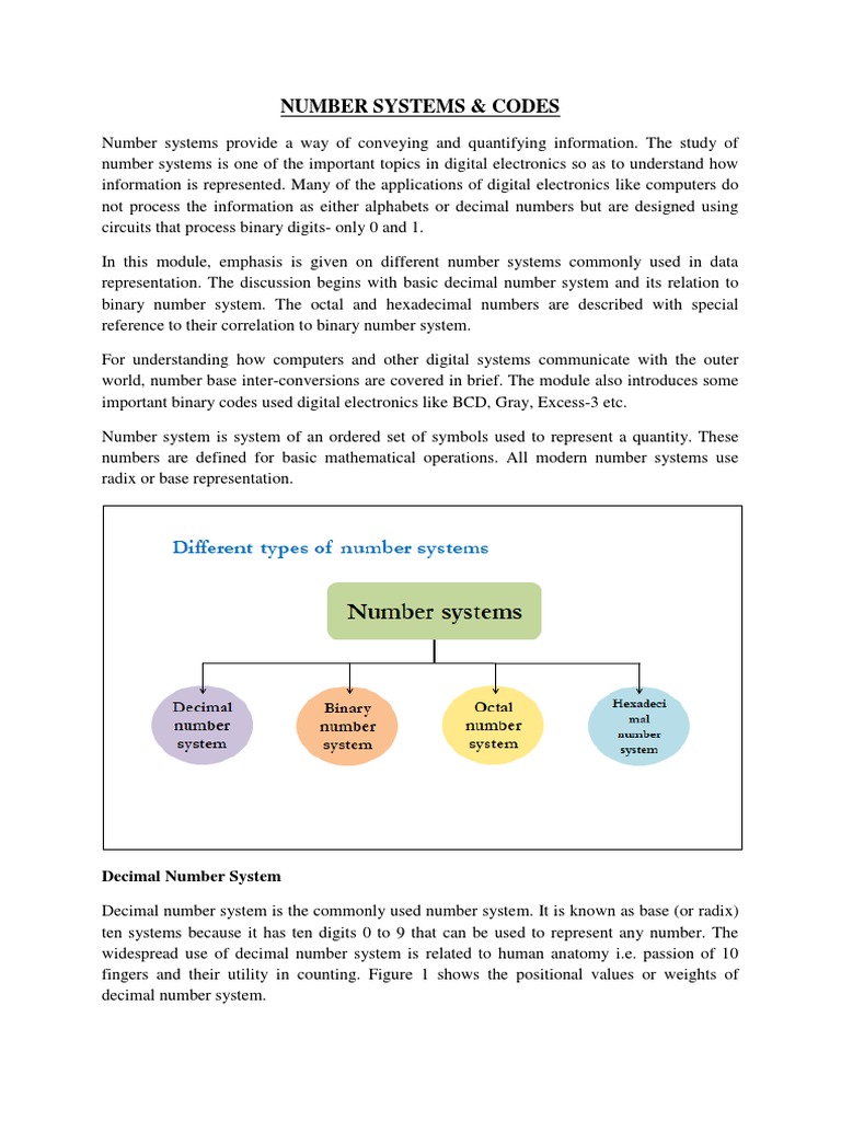Number System | PDF | Binary Coded Decimal | Numbers