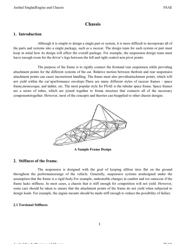 Chassis | PDF | Suspension (Vehicle) | Bending