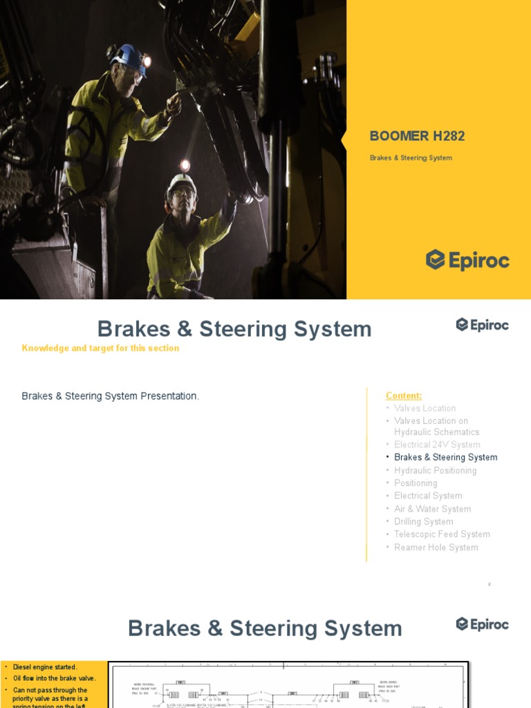 Brakes & Steering System Boomer H282 | PDF