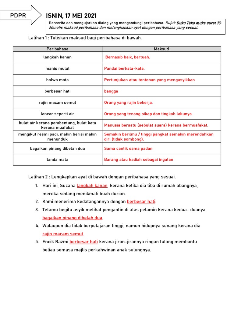 Jawapan Modul PDPR BM Tahun 5 Ab | PDF