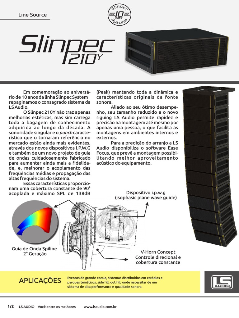 Slinpec 210Y | PDF | Som | Frequência