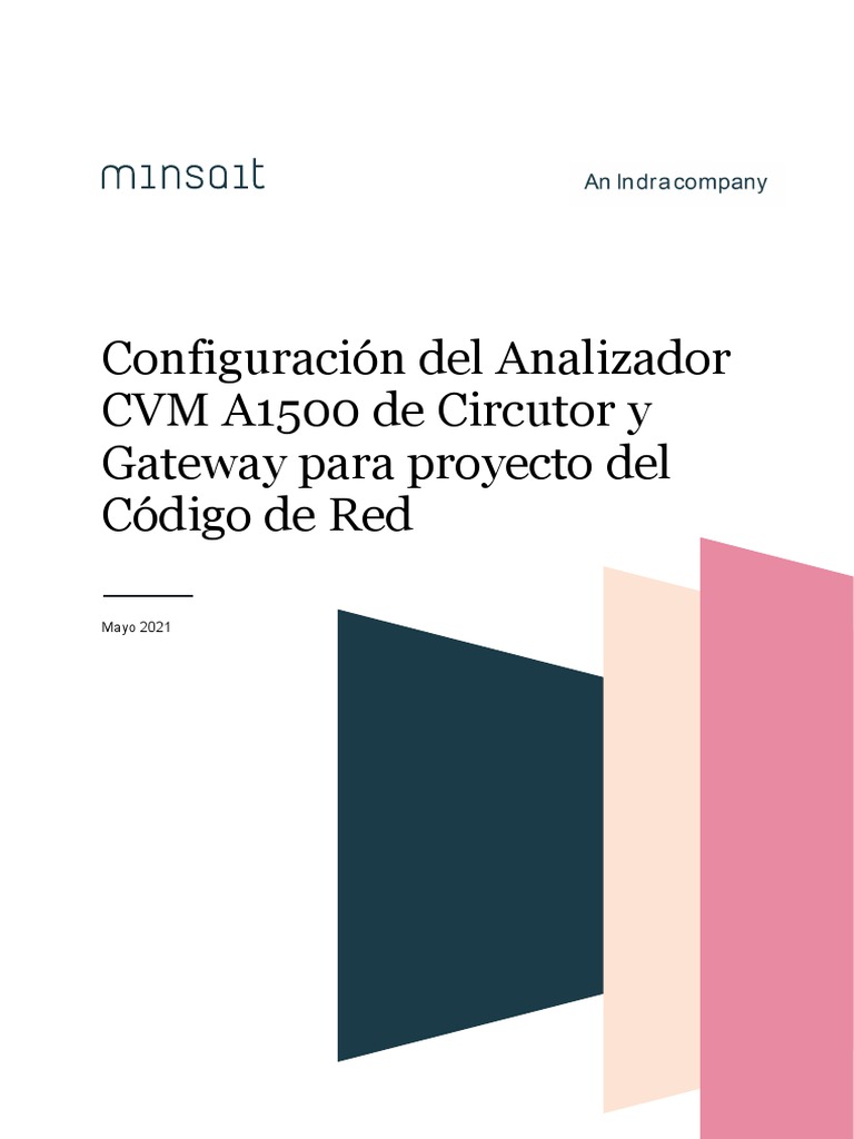 Manual Configuración CVM A1500 | PDF | Corriente eléctrica | Protocolos de internet