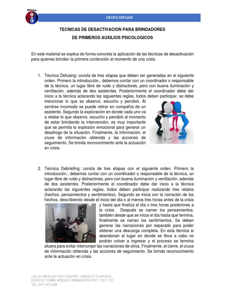 Tecnicas de Desactivacion para Brindadores | PDF | Crecimiento personal ...