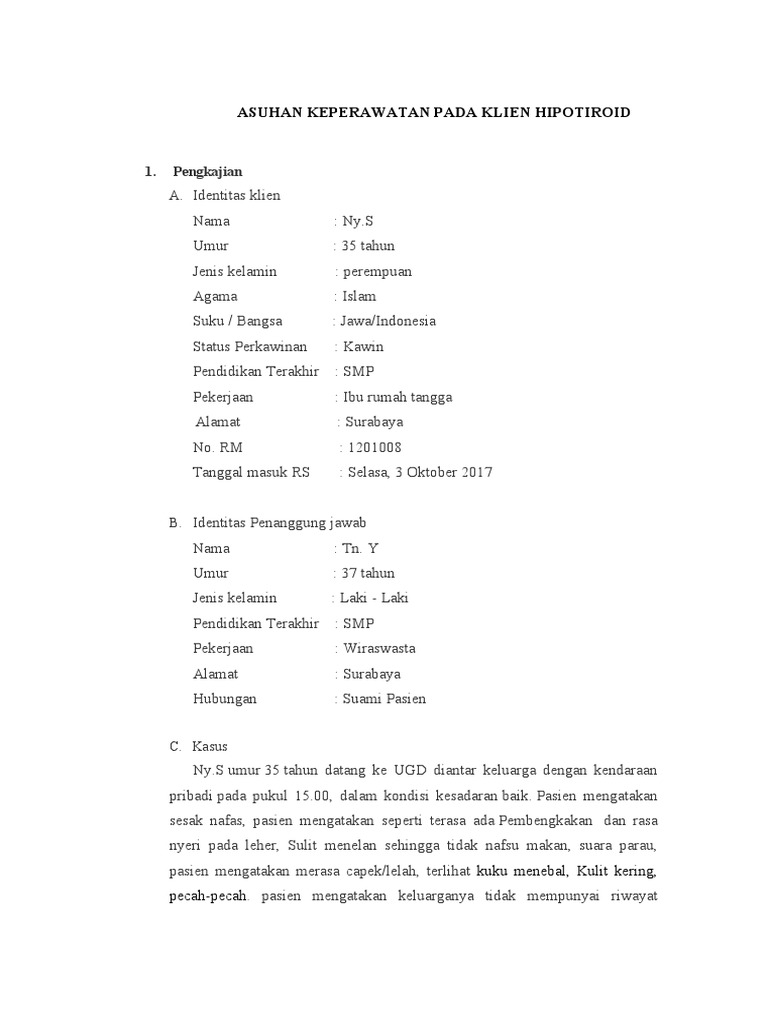 Askep - Hipotiroid | PDF