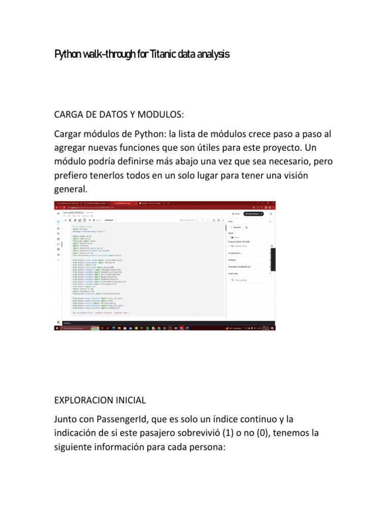 KAGGLE | PDF | Python (lenguaje de programación)