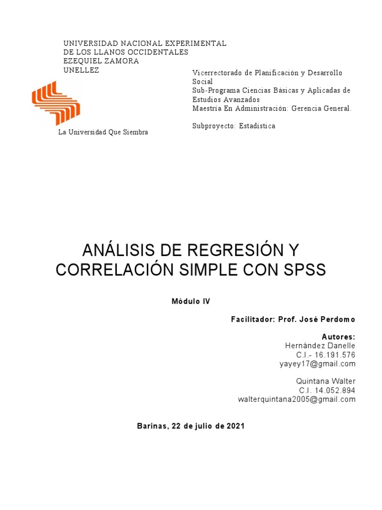 Tarea Modulo 4 Estadistica | PDF | Coeficiente de determinación | Regresión lineal