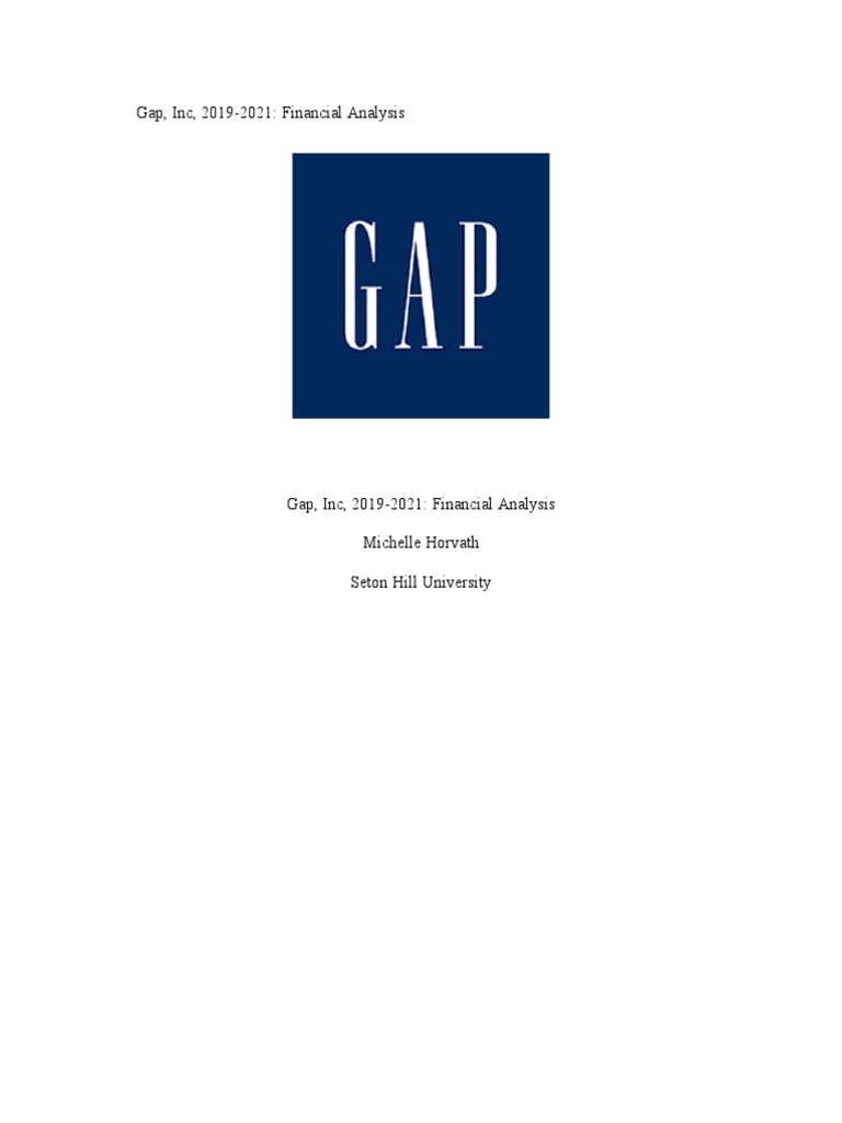 Gap, Inc. Financial Analysis 2019-2021 | PDF | Gap Inc. | Economies