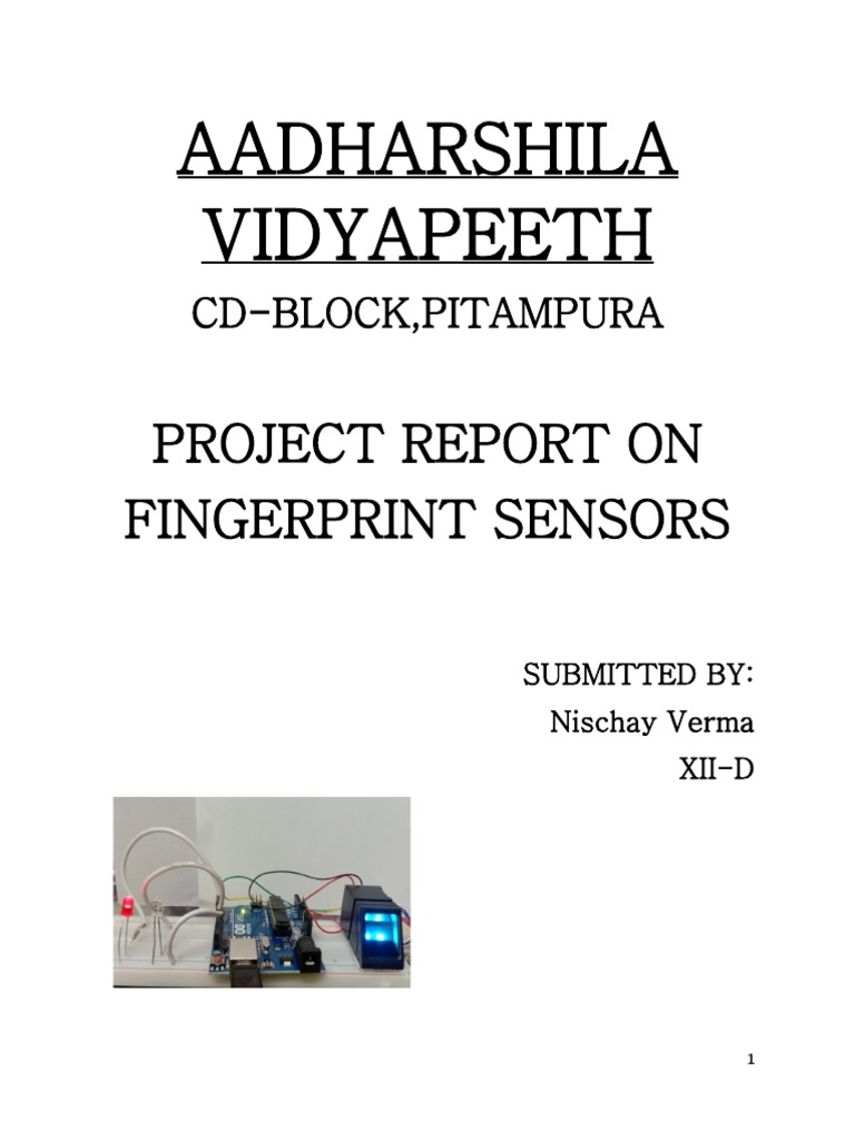 Physics Project | PDF | Fingerprint | Image Scanner