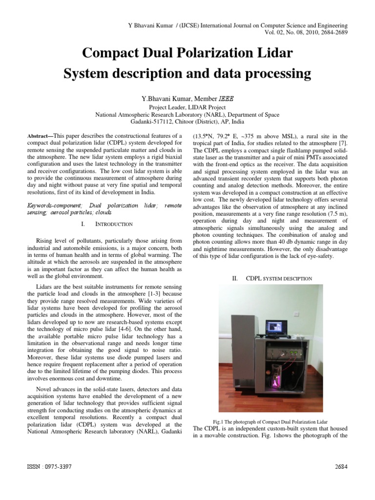 Compact Dual Polarization Lidar System Description and Data Processing ...