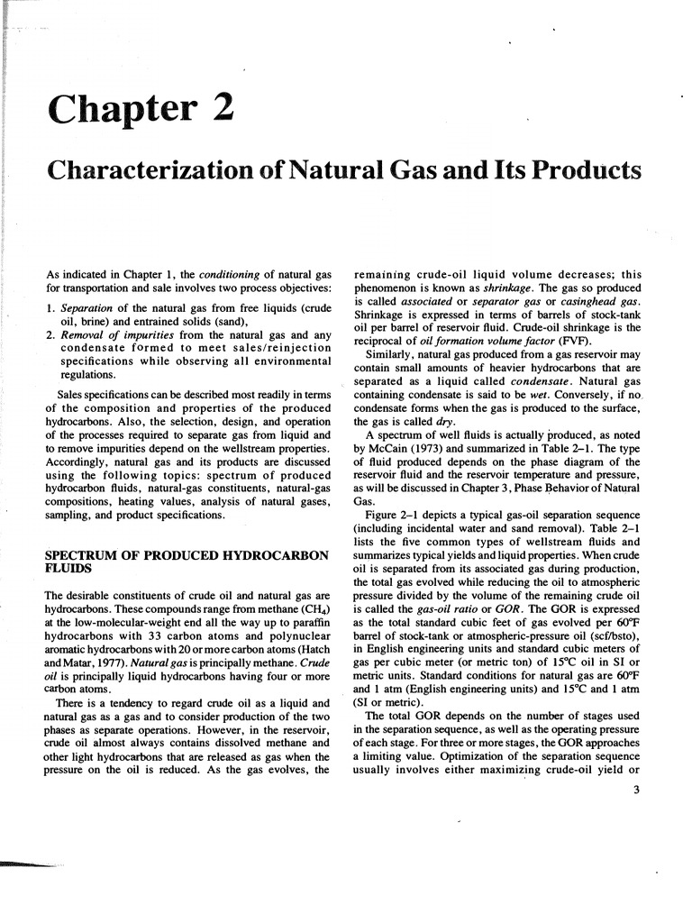 Characterization of Natural Gas | PDF | Petroleum | Natural Gas