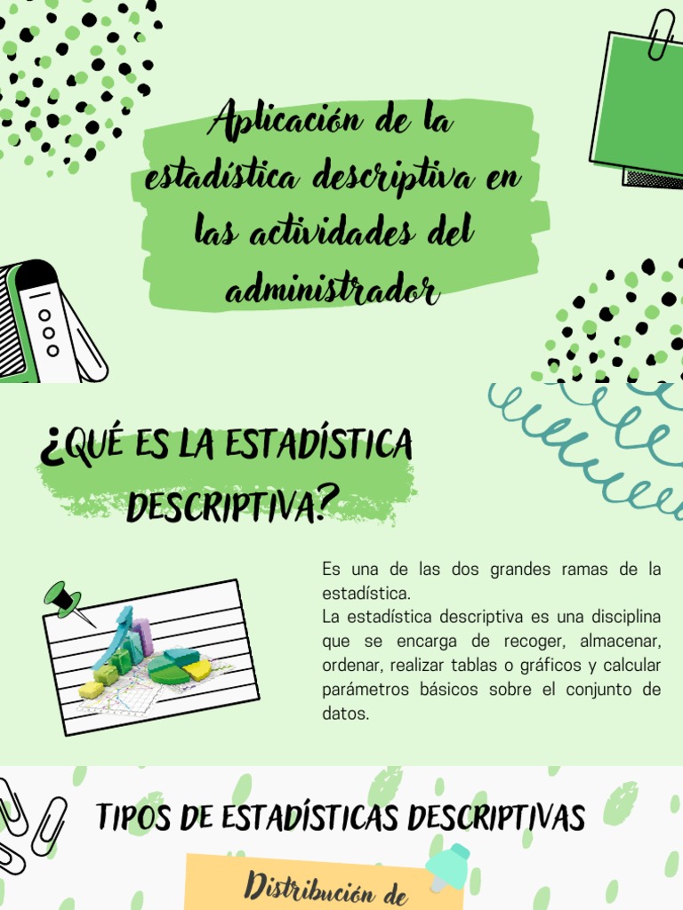 Aplicación De La Estadística Descriptiva En Las Actividades Del